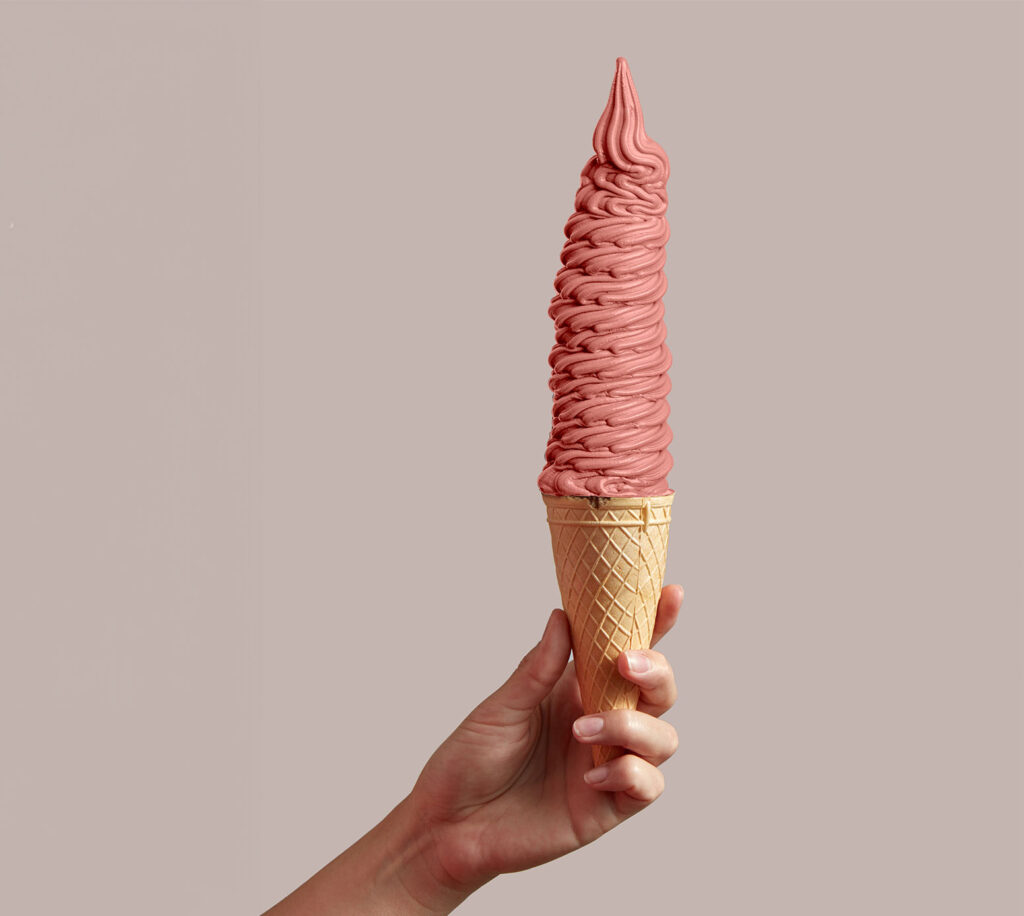 Dairy-flavoured soft serve ice cream mix